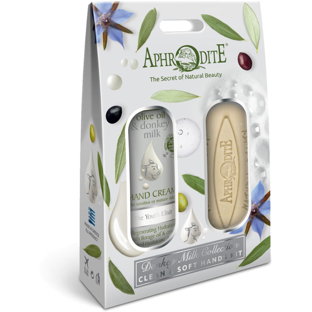 Aphrodite Donkey Milk Clean and Soft Hands Kit - Natural Bath & Body Shop