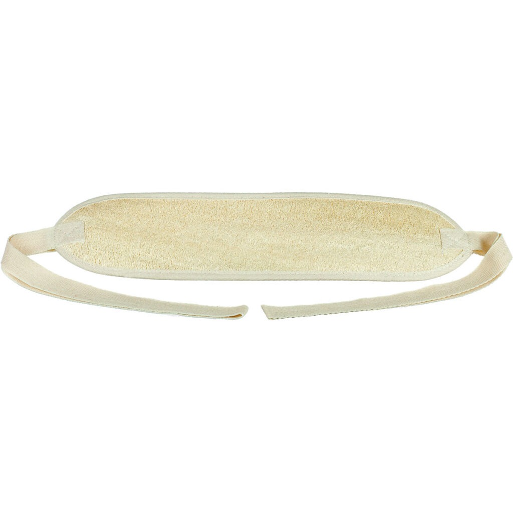 Large Oblong Loofah Back Scrubber and Shower Strap - Natural Bath ...